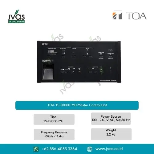 TOA TS-D1000-MU Master Control Unit | jvas.co.id
